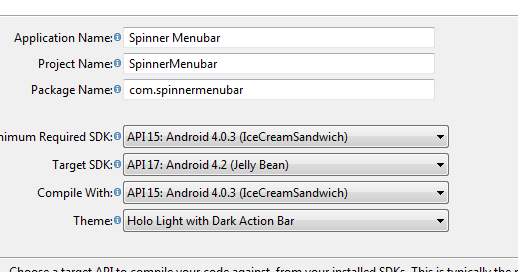 Learn Codingers: Tutorial Membuat Spinner di ActionBar Android dengan Eclipse