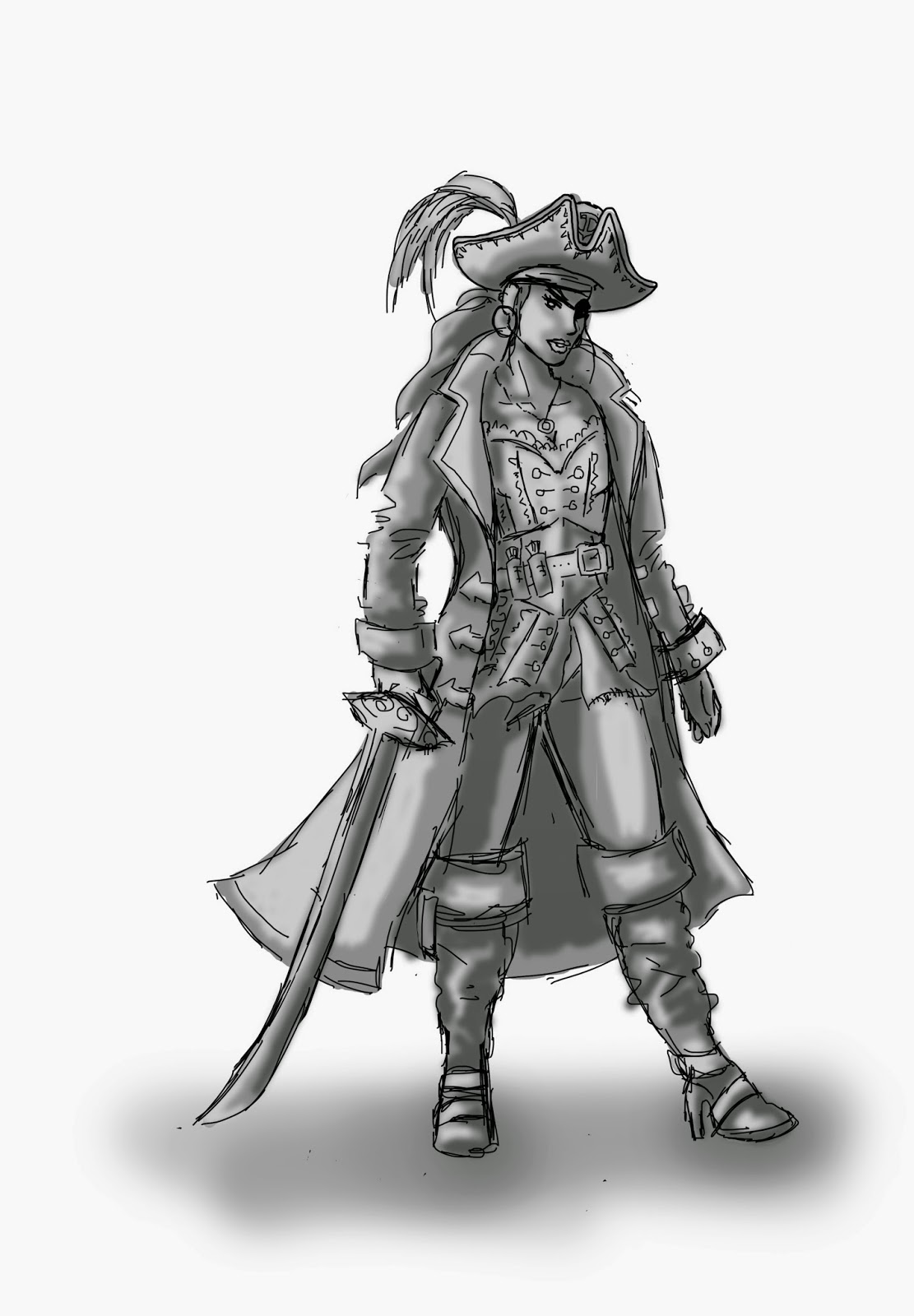 Danika Sincennes: personnage réaliste - design et model sheet