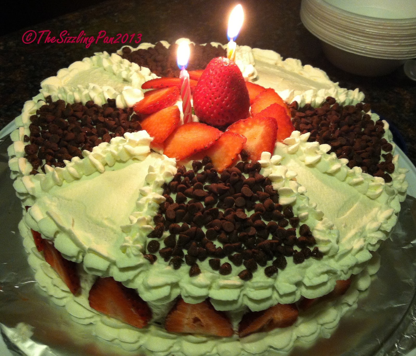 The Sizzling Pan: Vanilla and Chocolate "Checkerboard" Cake with ...