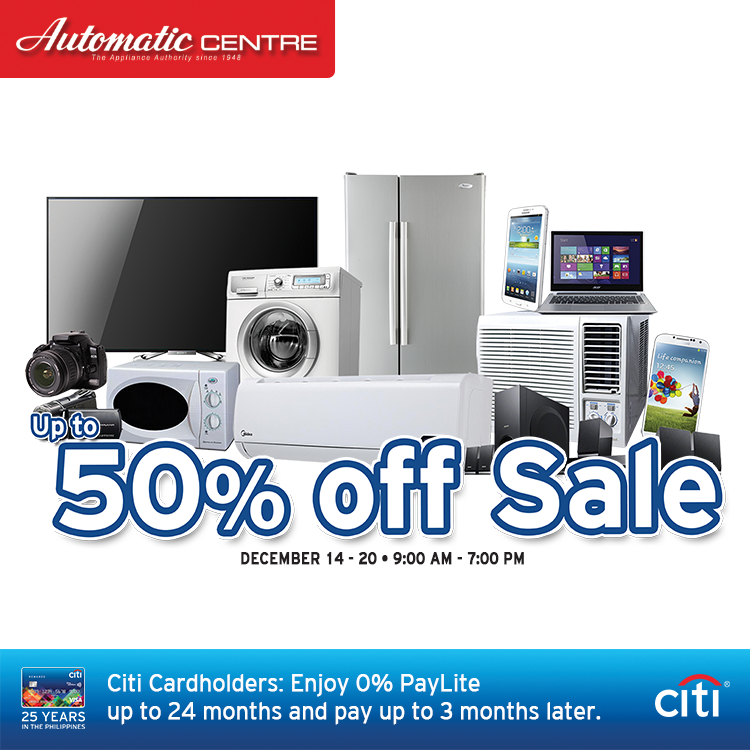 Manila Shopper: Automatic Center Warehouse SALE: December 2015