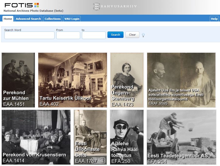 Slavic Reference Service: National Archives of Estonia Databases