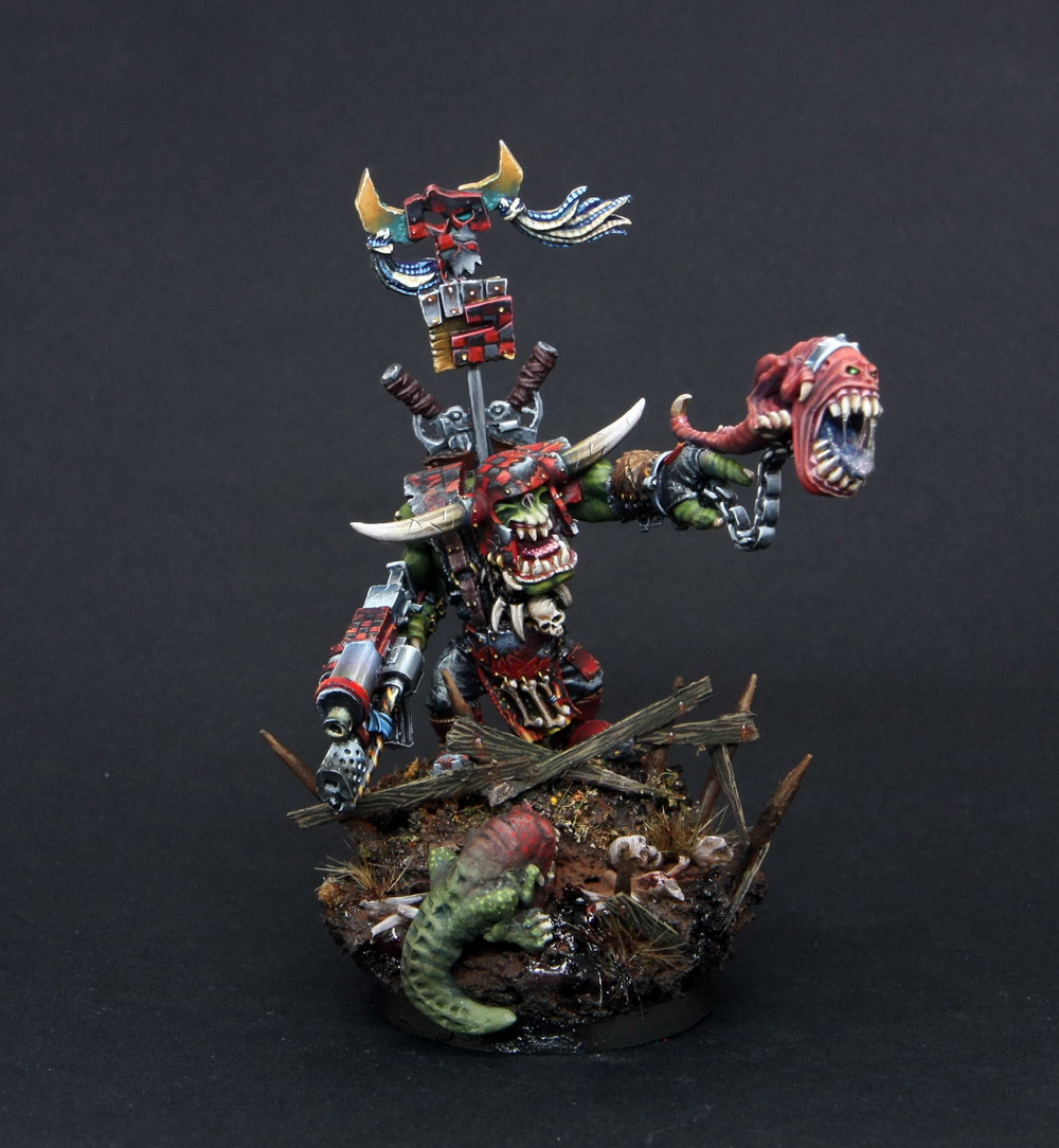 HopeRiver's Valley: Ork Warboss with Attack Squig