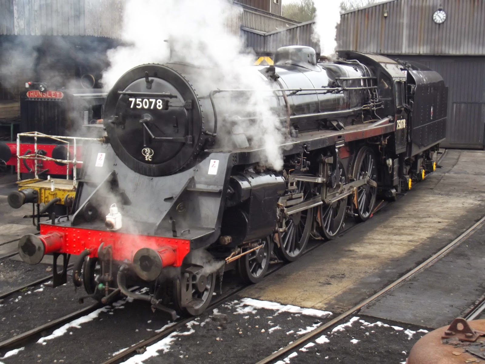 Steam Memories: BR standard class 4 tender engine 75078 at Haworth ...