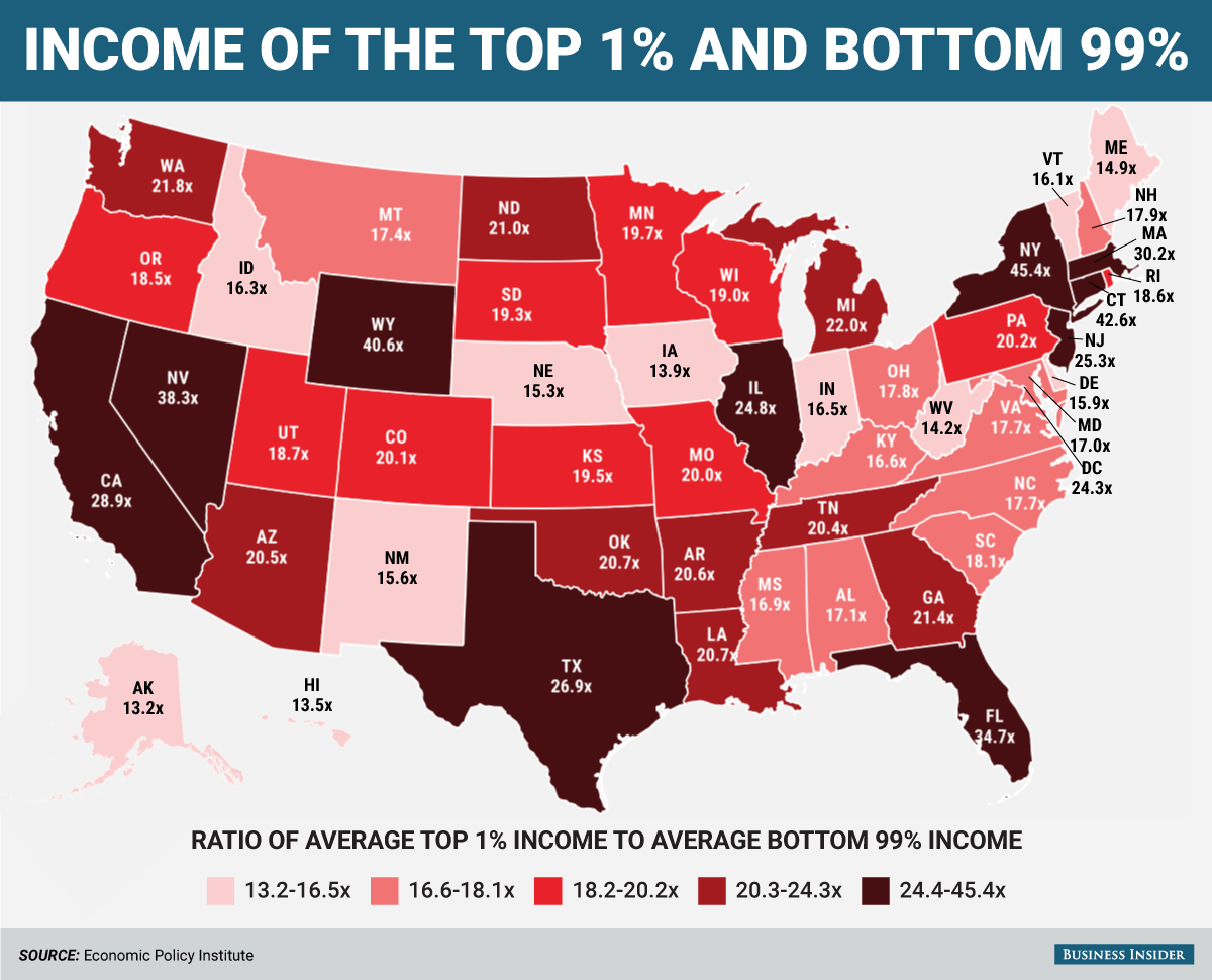 jobsanger: Map of Income Inequality In All 50 States