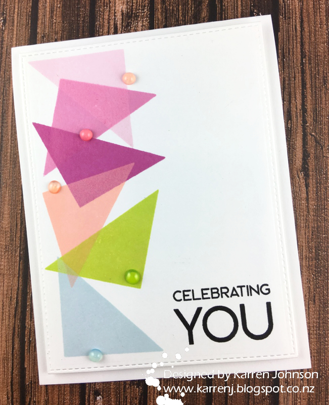 KarrenJ - Stamping Stuff: Gelato Triangles