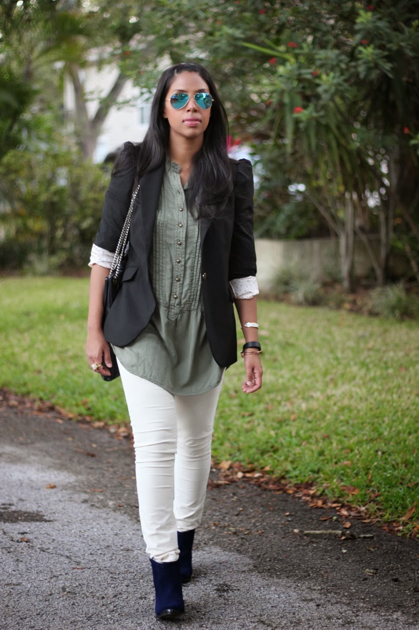 The Fancy Routine: Blue Suede Booties