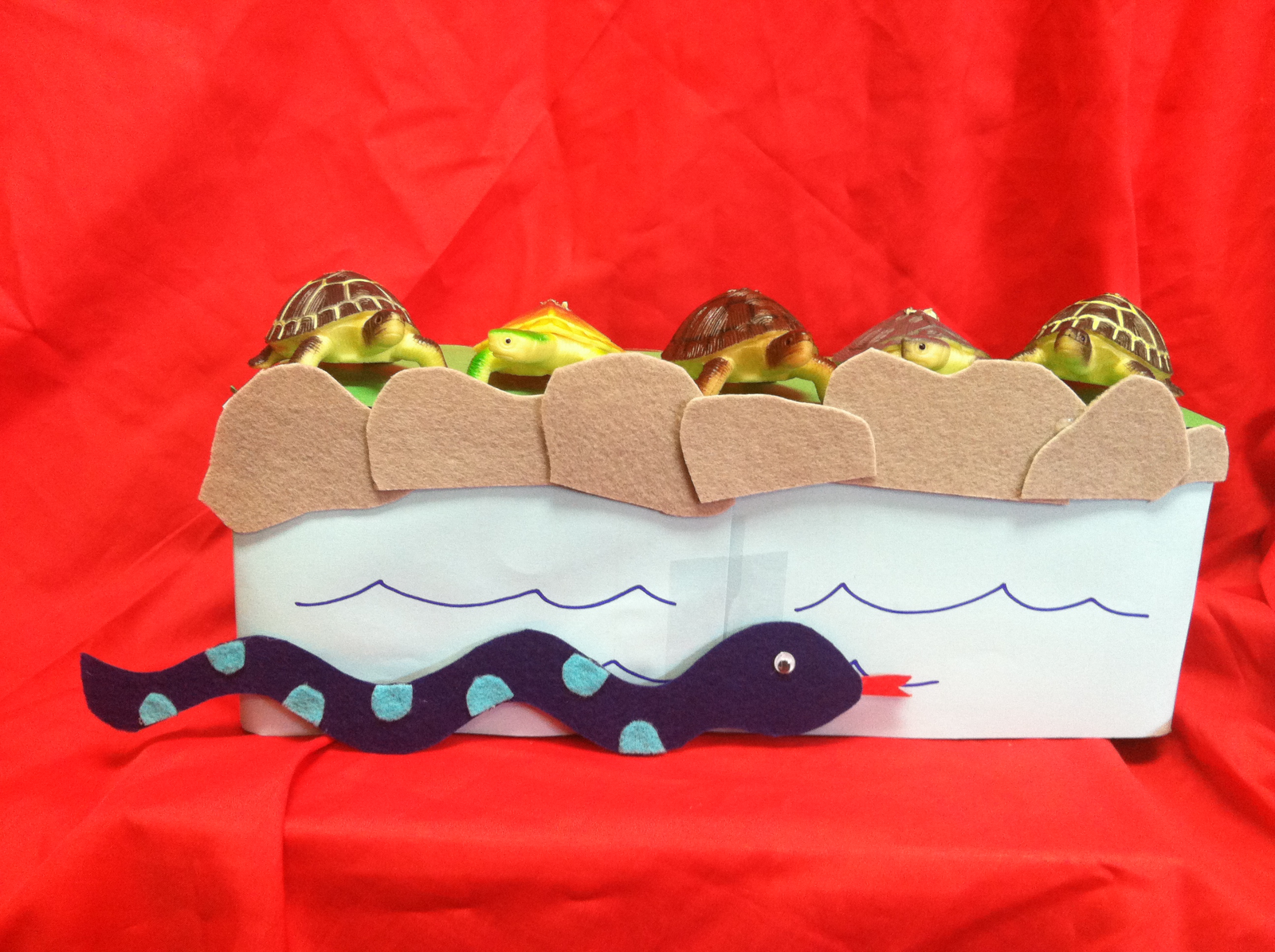 Read, Sarah, Read!: Flannel Friday: 5 Little Turtles