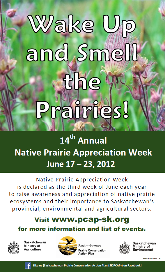 EcoFriendly Sask: Native Prairie Appreciation Week, June 17-23, 2012