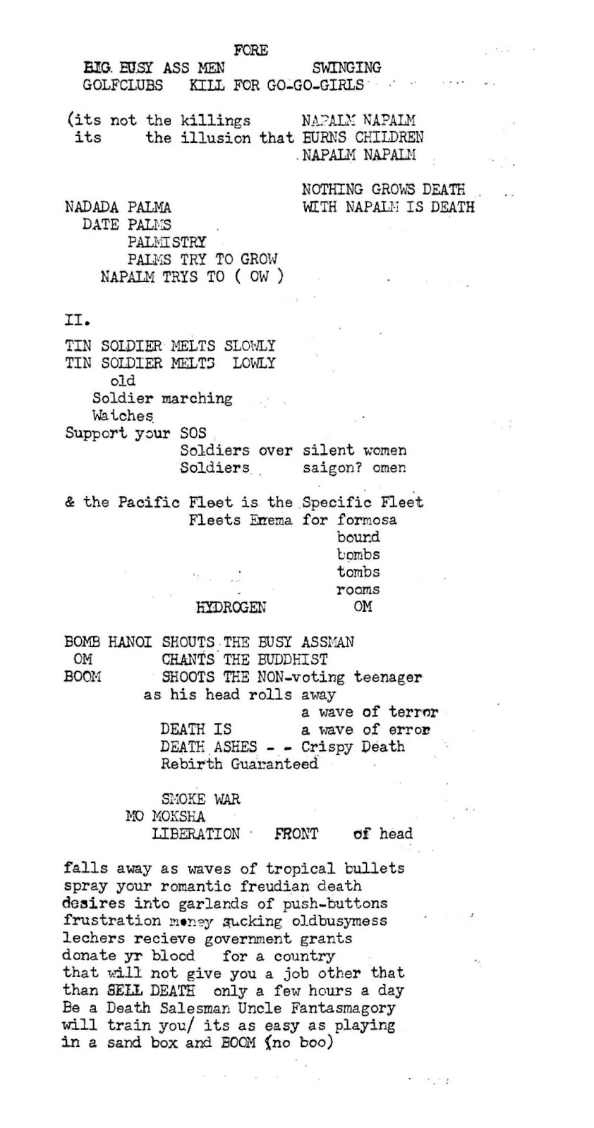 3 dimensional poetry: D.A. Levy Reading in Cleveland: BERET: a concrete ...