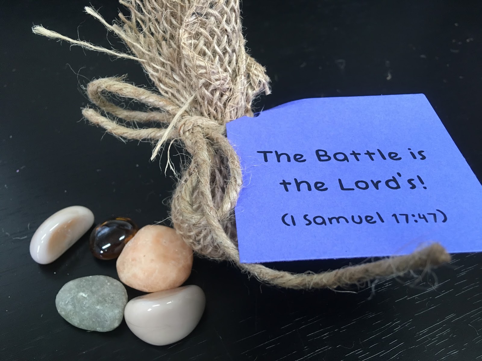The Confident Journal: Sunday School Craft - David's Five Stones (with ...