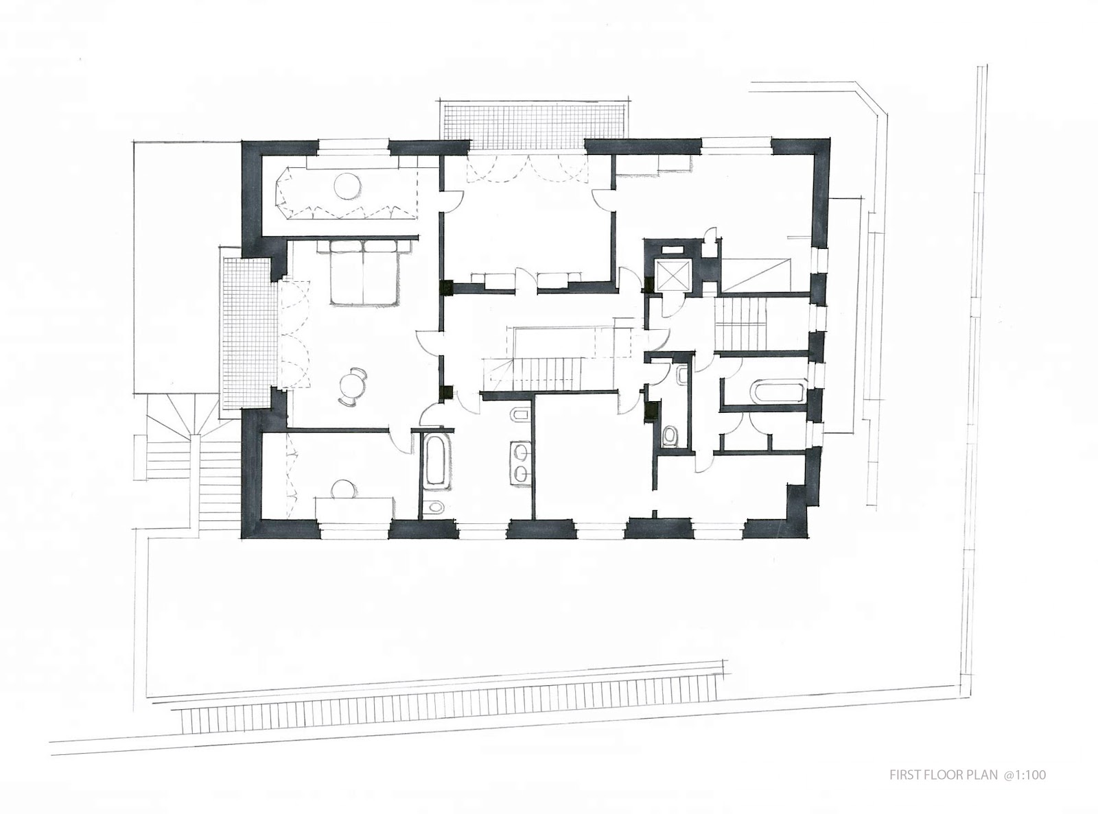 DING: ARCH 1201//PROJECT1//VILLA MULLER//DRAWING SET