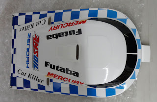 omecca custom graphic design: Enforcer RC Boat Graphics