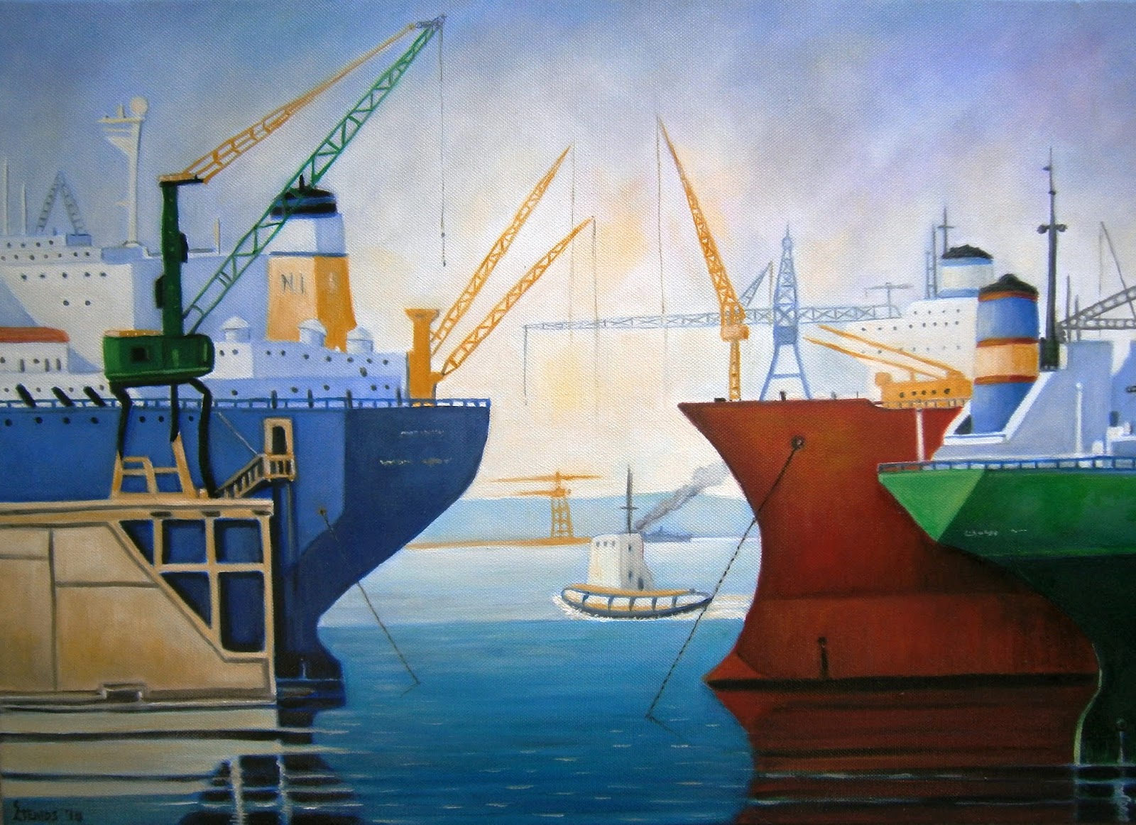 MYSTELIOSART & PAINTING BLOG: ΔΕΞΑΜΕΝΟΠΛΟΙΑ