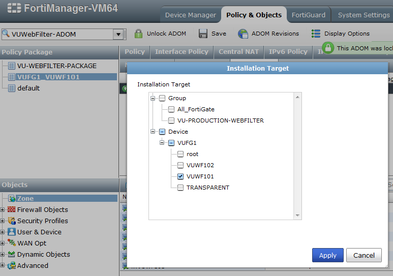 Somphol's Tech Talk: FortiManager - Import Policy from Device