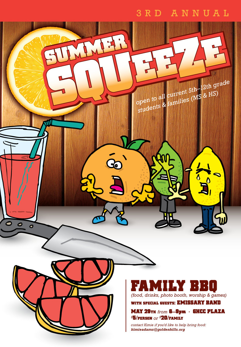 Tyler Adams Design: A Graphic Design Blog: Summer Squeeze Poster
