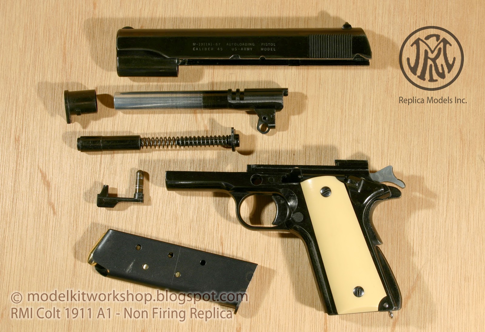 MODELKIT WORKSHOP: NON FIRING REPLICA (Metal) : RMI Colt 1911 A1 45 acp