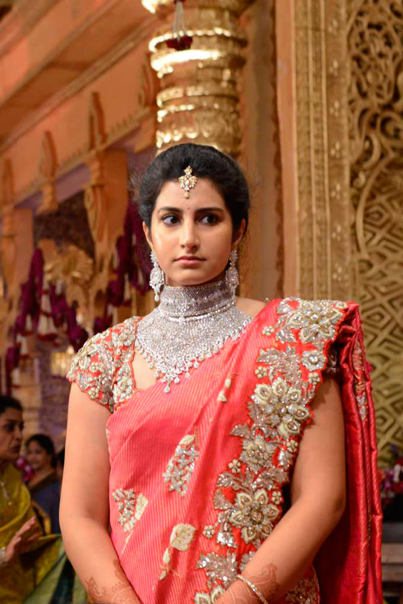 Nara Brahmini Gorgeous Pics at Sribharat Tejaswini Marriage