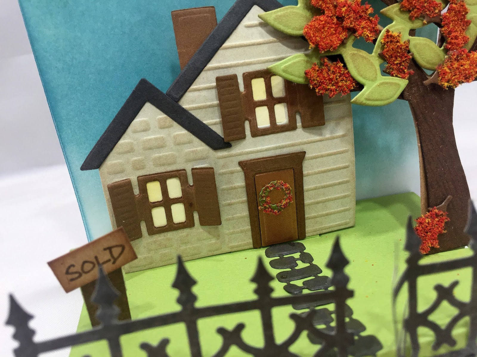 Golden Goddess Designs: Karen Burniston Happy Home Pop Up card