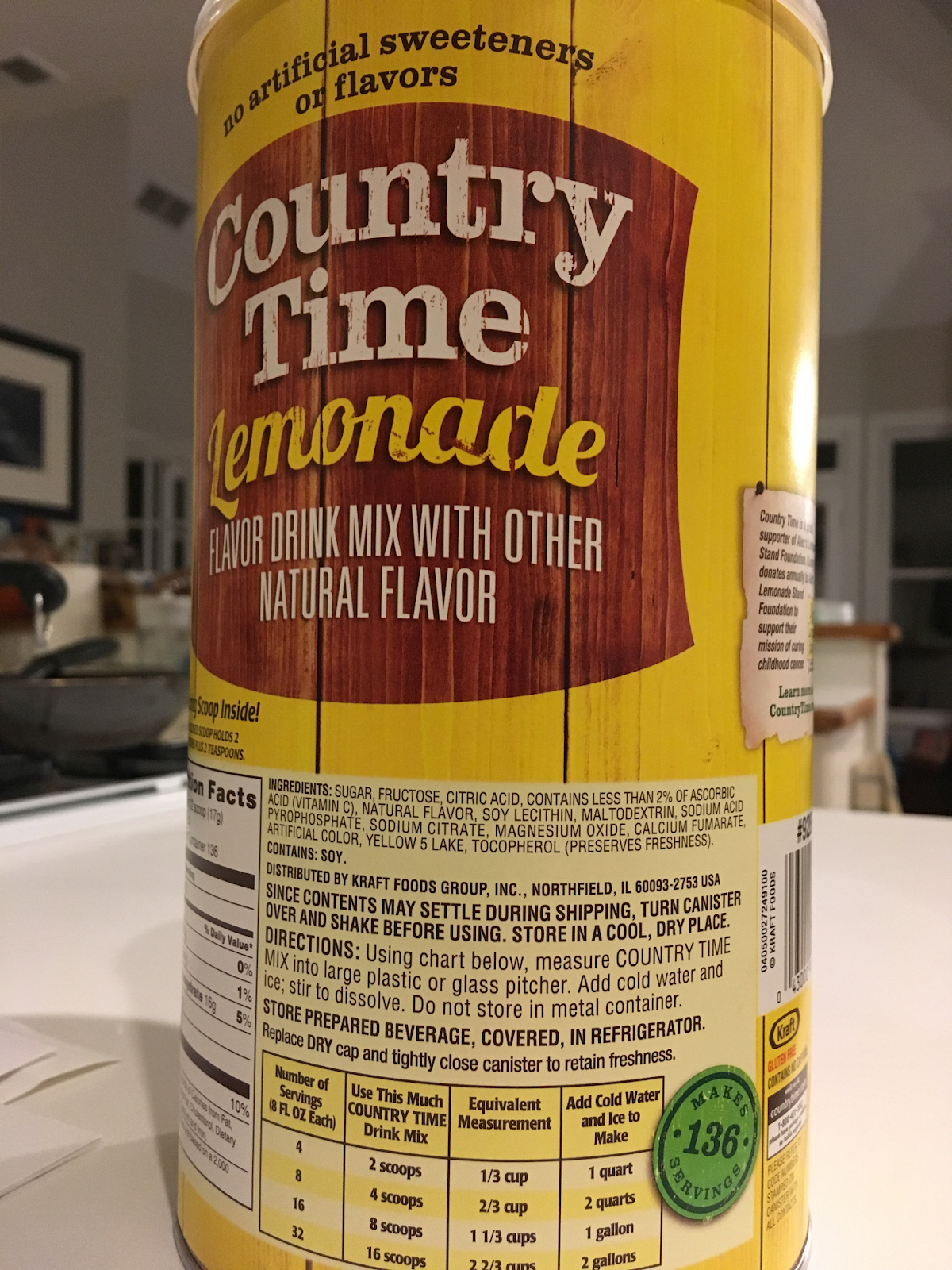 Chemistry at Work: Country Time Lemonade Powder