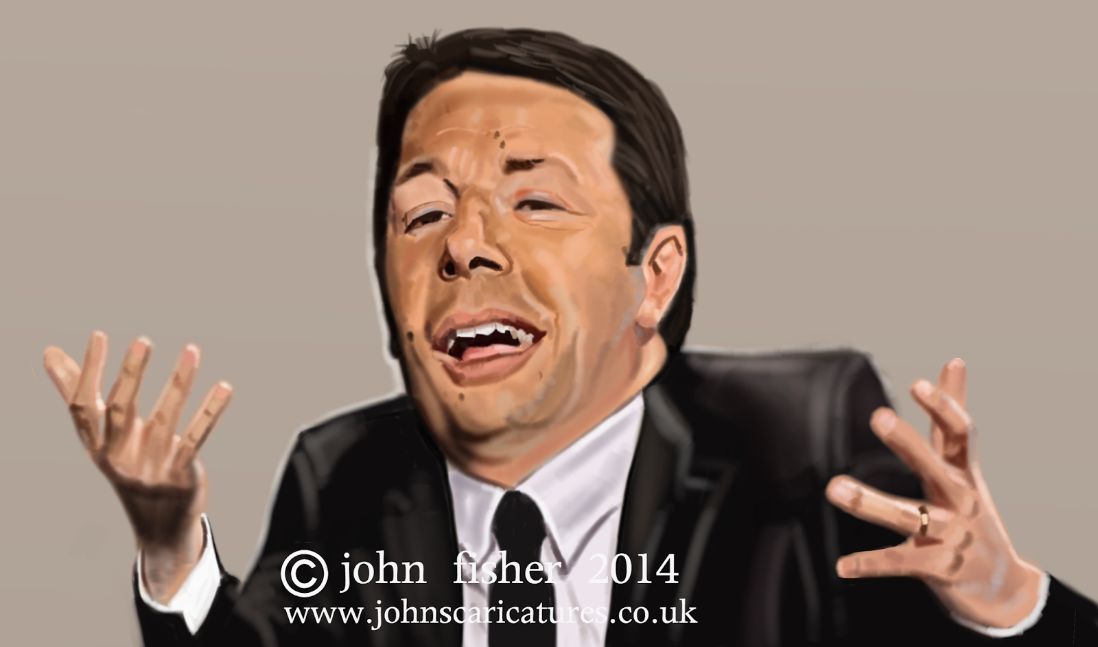 The Art of John Fisher: Matteo Renzi.