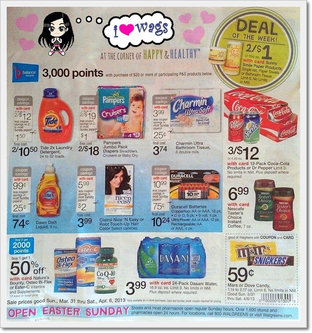 Weekly Ad Scan: Walgreens Ad Scan: Week of 3/31-4/6
