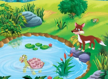 Fox and the Turtle Short Story - Moral Stories For Children