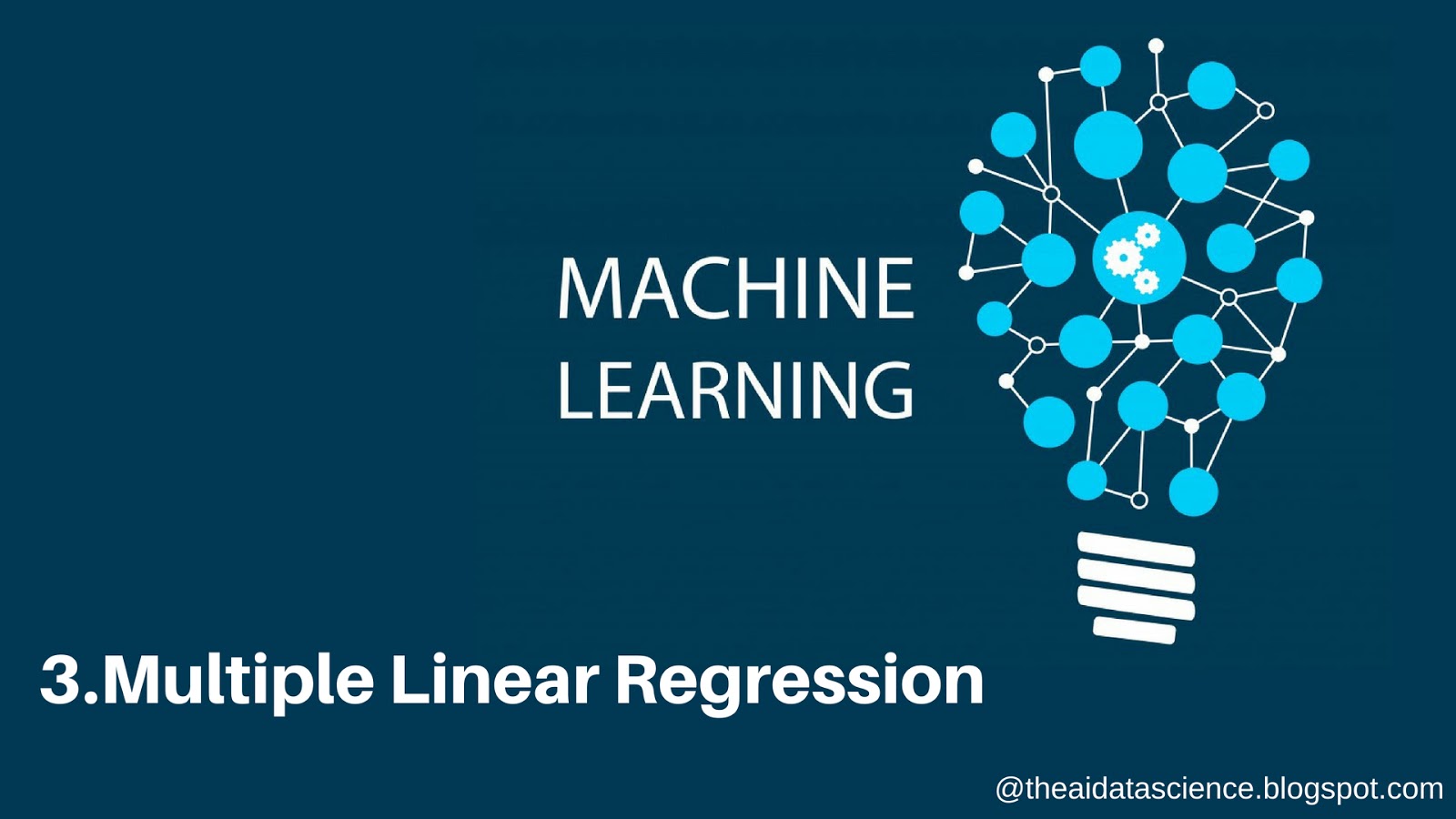 Machine Learning Multiple Linear Regression The Ai Data Science