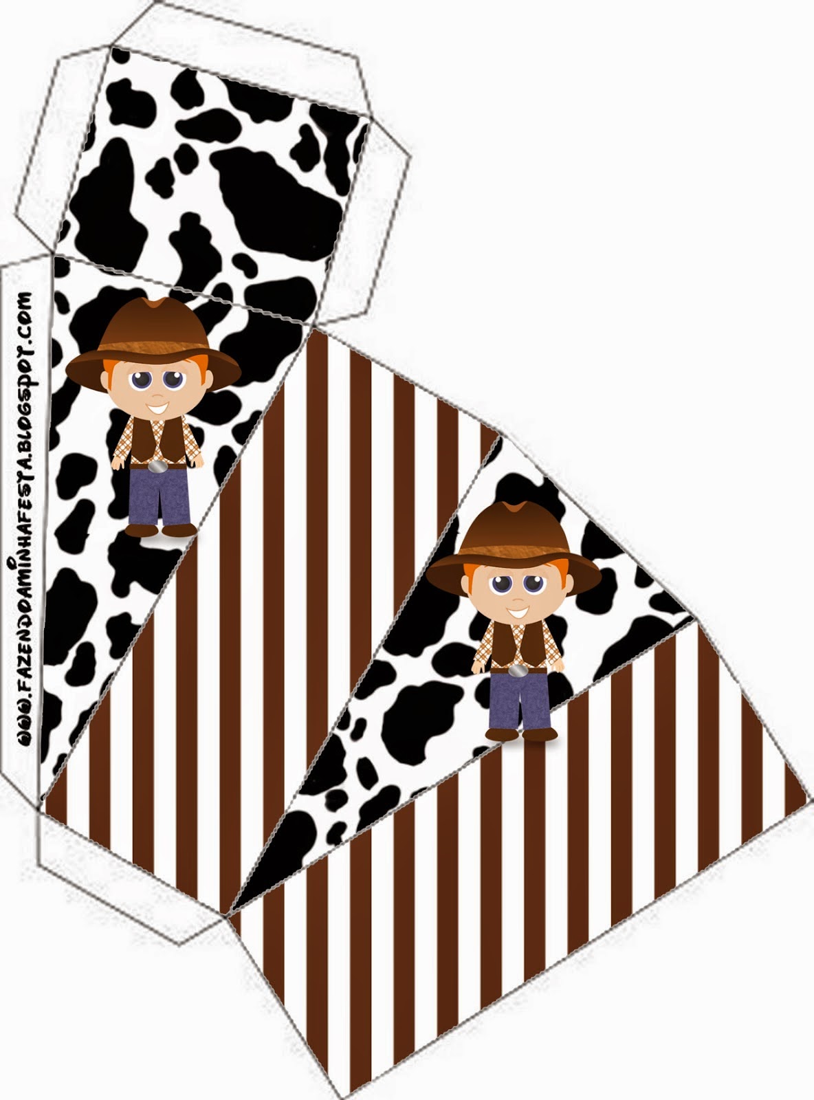 Cowboy or Western Party: Free Printable Boxes. - Oh My Fiesta! in english