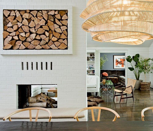 David Dangerous: 15 Inspiring interior firewood log pile designs
