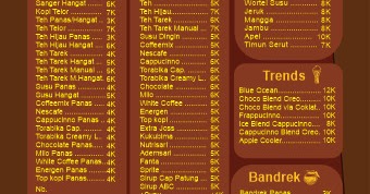 Contoh Daftar Menu Warkop - Umi Soal