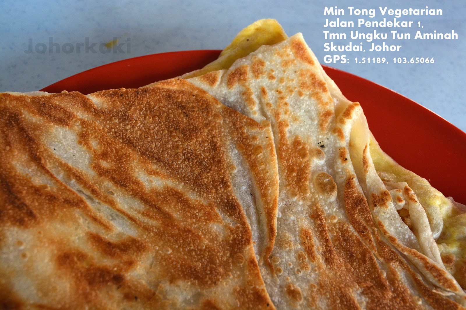 Chinese Roti Canai (Roti Prata) @ Min Tong Vegetarian Restaurant in ...