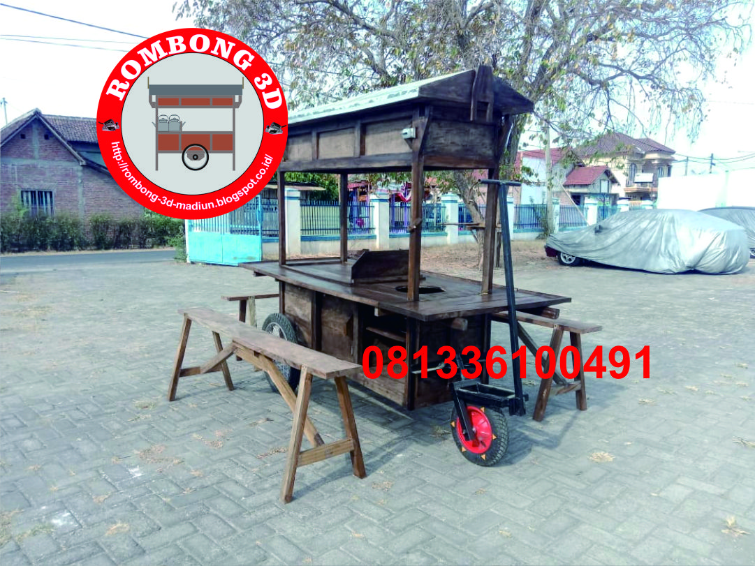 ROMBONG / GROBAK / GEROBAK 3D: ANGKRINGAN KLASIK BISA DI TARIK MOTOR