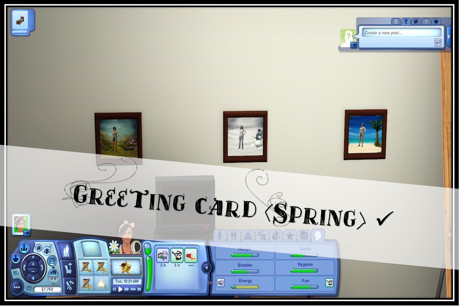 IBWA #12 - Greeting Card (spring) - Cantarella's Sims Page