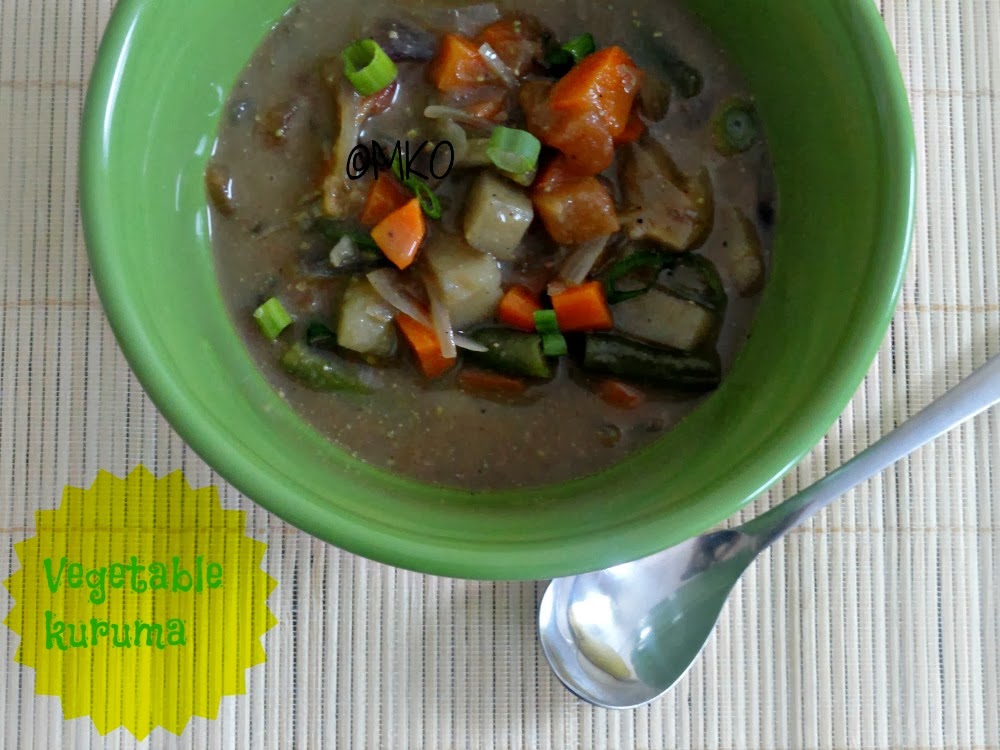 Vegetable kuruma/Vegetable stew/Nococonut kuruma