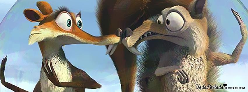 Scrat y Scraty amor - La era del hielo ~ Portadafb