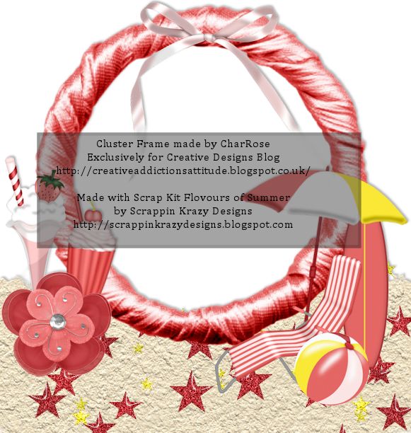 Creative Addictions Attitude: Summer Cluster Frames