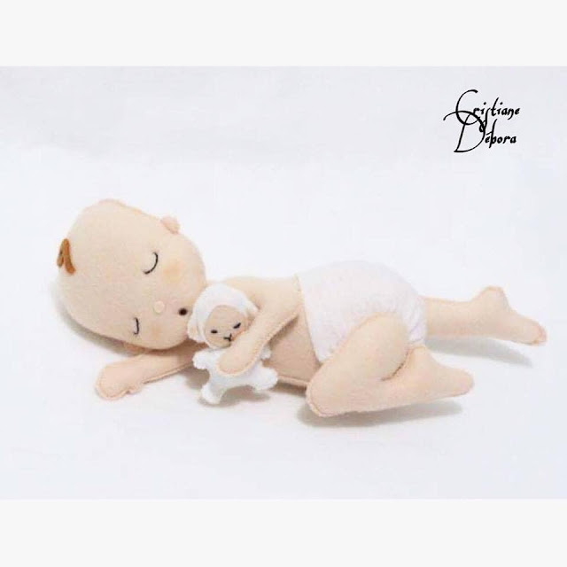 Bebê molde para imprimir - Feltro e moldes para artesanato