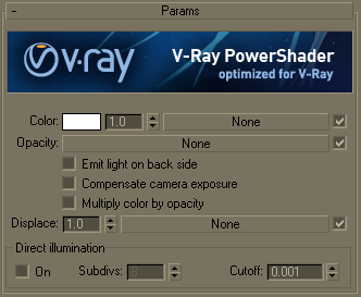 V-Rayでの自己照明マテリアル「VRayLightMtl」-Suit Dimension Lab