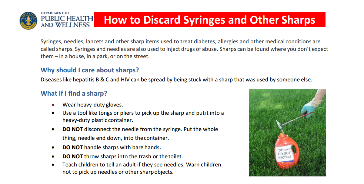 NA Confidential: A reminder: "How to Discard Syringes and Other Sharps ...