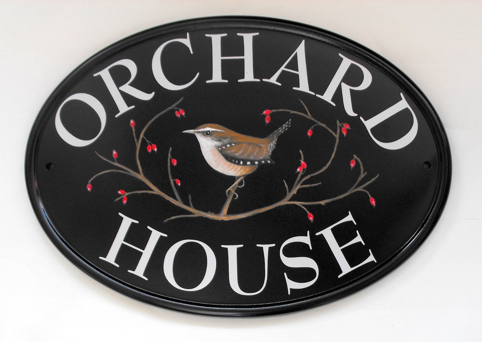 Pictorial House Signs from Yoursigns Ltd: House sign with wren motif