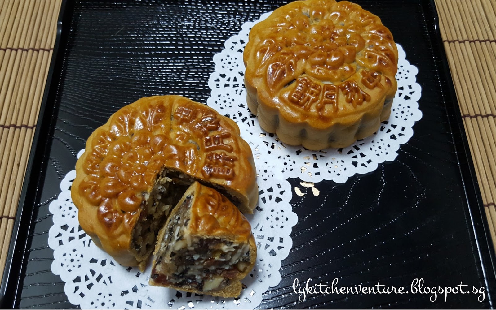 LY's Kitchen Ventures: Five Kernel Mooncake (五仁月饼)