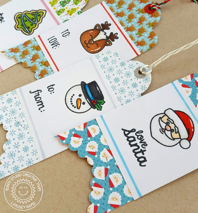Sunny Studio: Gift Tags with Lindsey Using Christmas Icons & Tag Topper ...