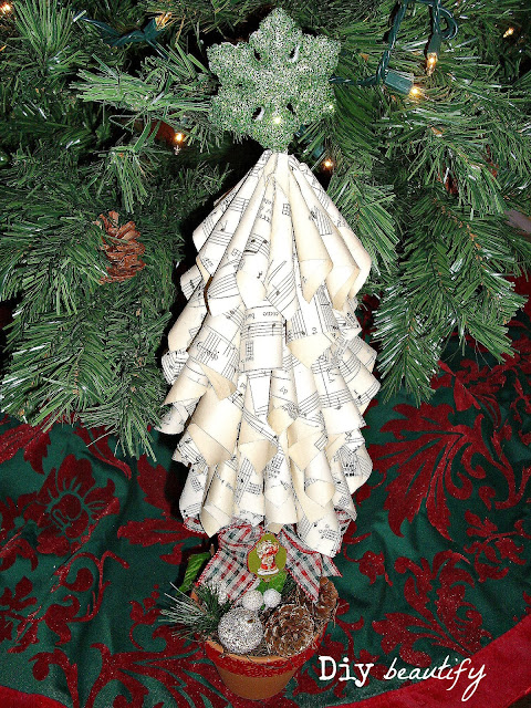 Paper Curl Christmas Trees - DIY Beautify - Creating Beauty at Home