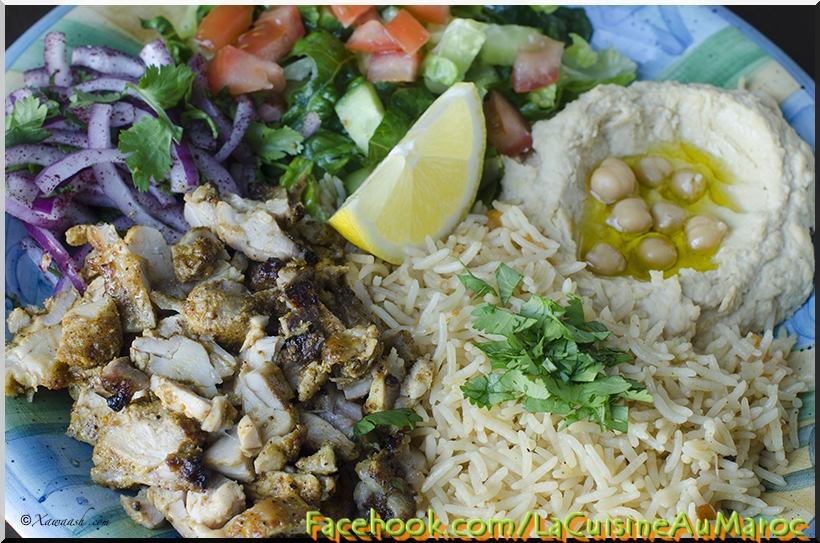 Les ultras recettes Marocaine pour cette 2016 : Chawarma au poulet Marocain