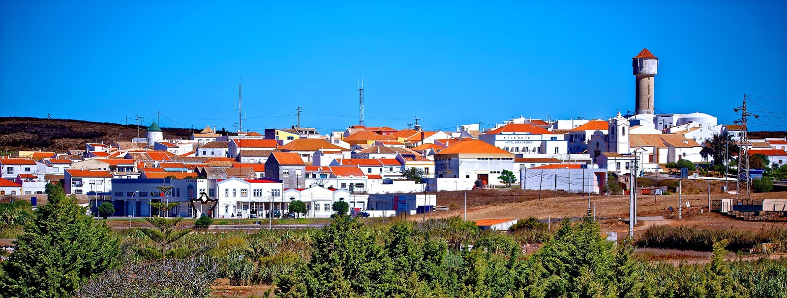 Vila do Bispo - fotos antigas: Vila do bispo - panoramica