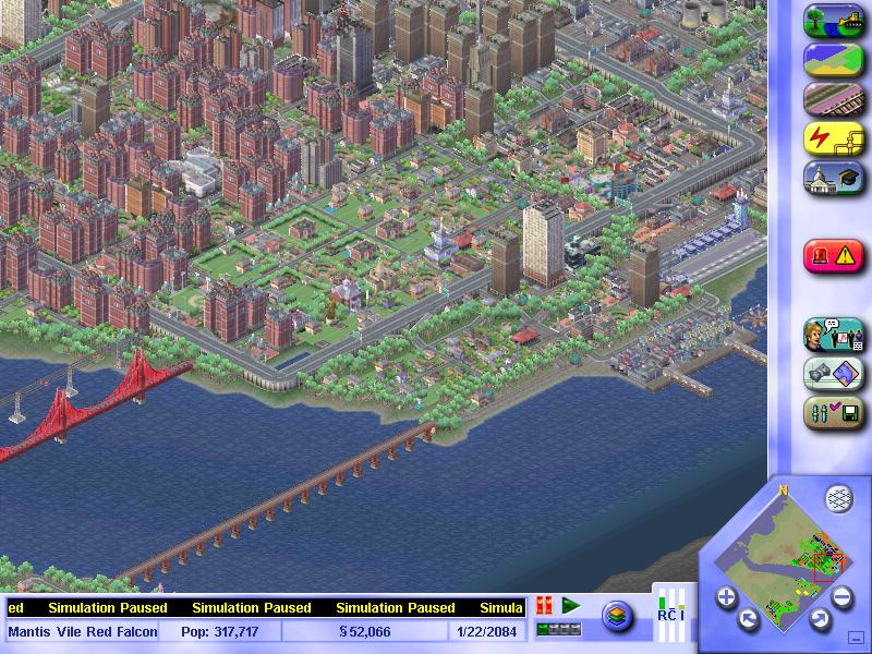 Mantis36: City Simulation PC Game: SimCity3000: Mantis36 Vile Red ...