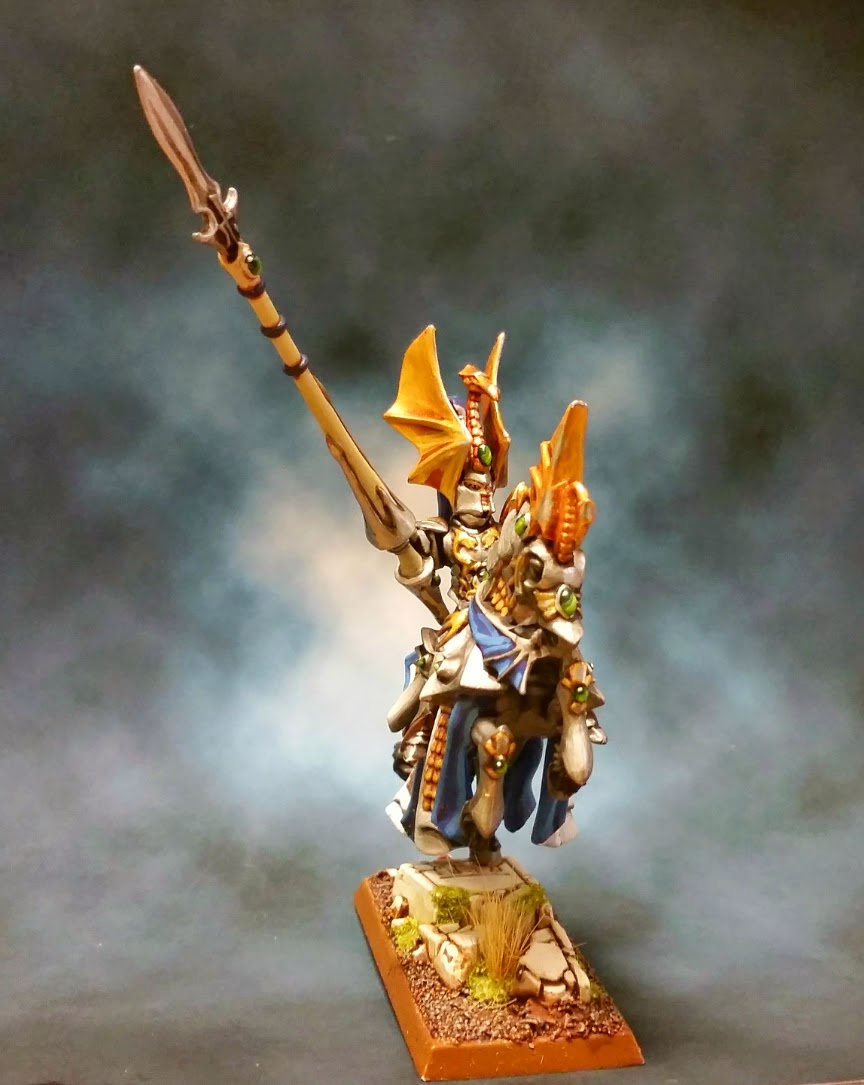 The Chattering Horde: Finished High Elf Noble on Elven Steed