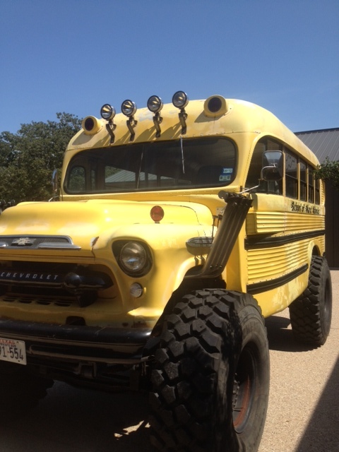 15k: 1957 Chevy Monster School Bus - DailyTurismo