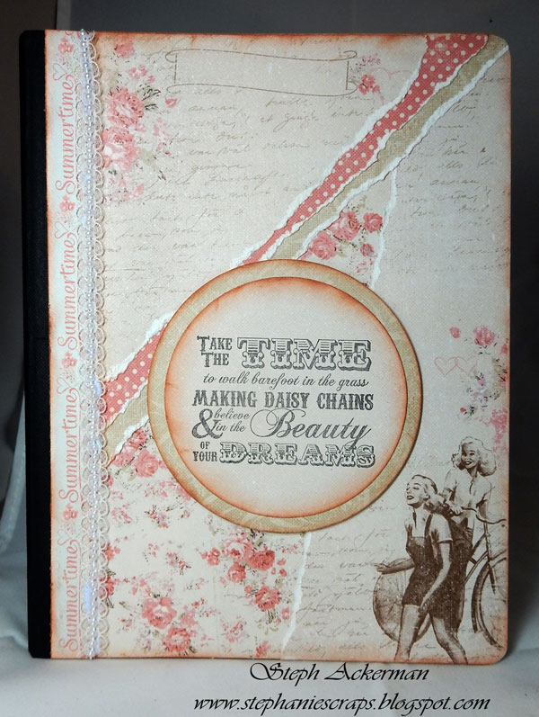 Live Laugh Scrap with Steph Ackerman: Altered Notebook with Maja Designs