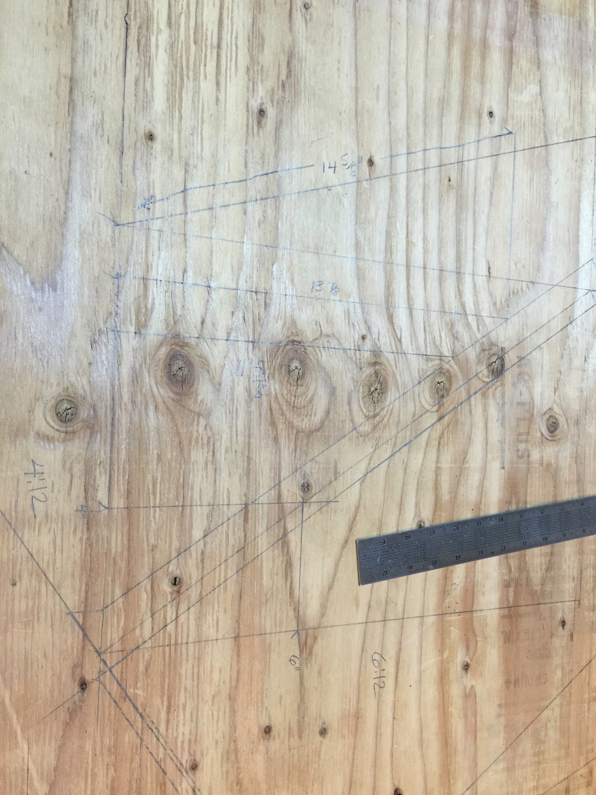 Roof Framing Geometry: Unequal Pitched Valley Rafter Tail